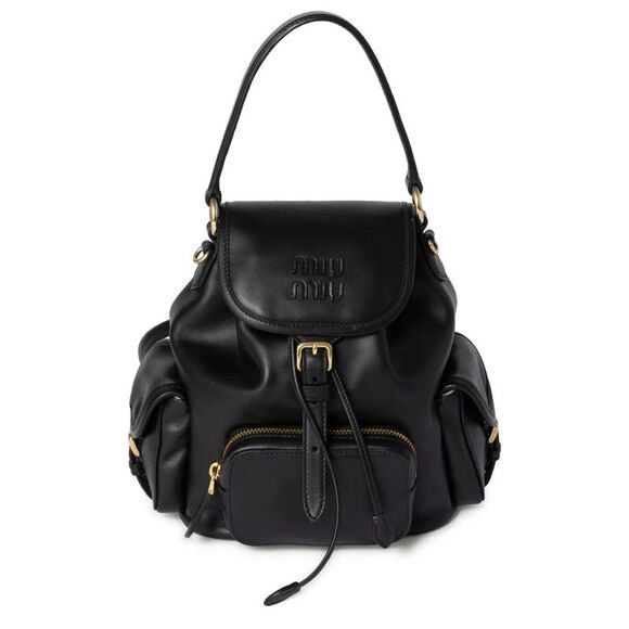 Miu Miu | Bags | Miu Miu Women Multipocket Leather Backpack | Poshmark